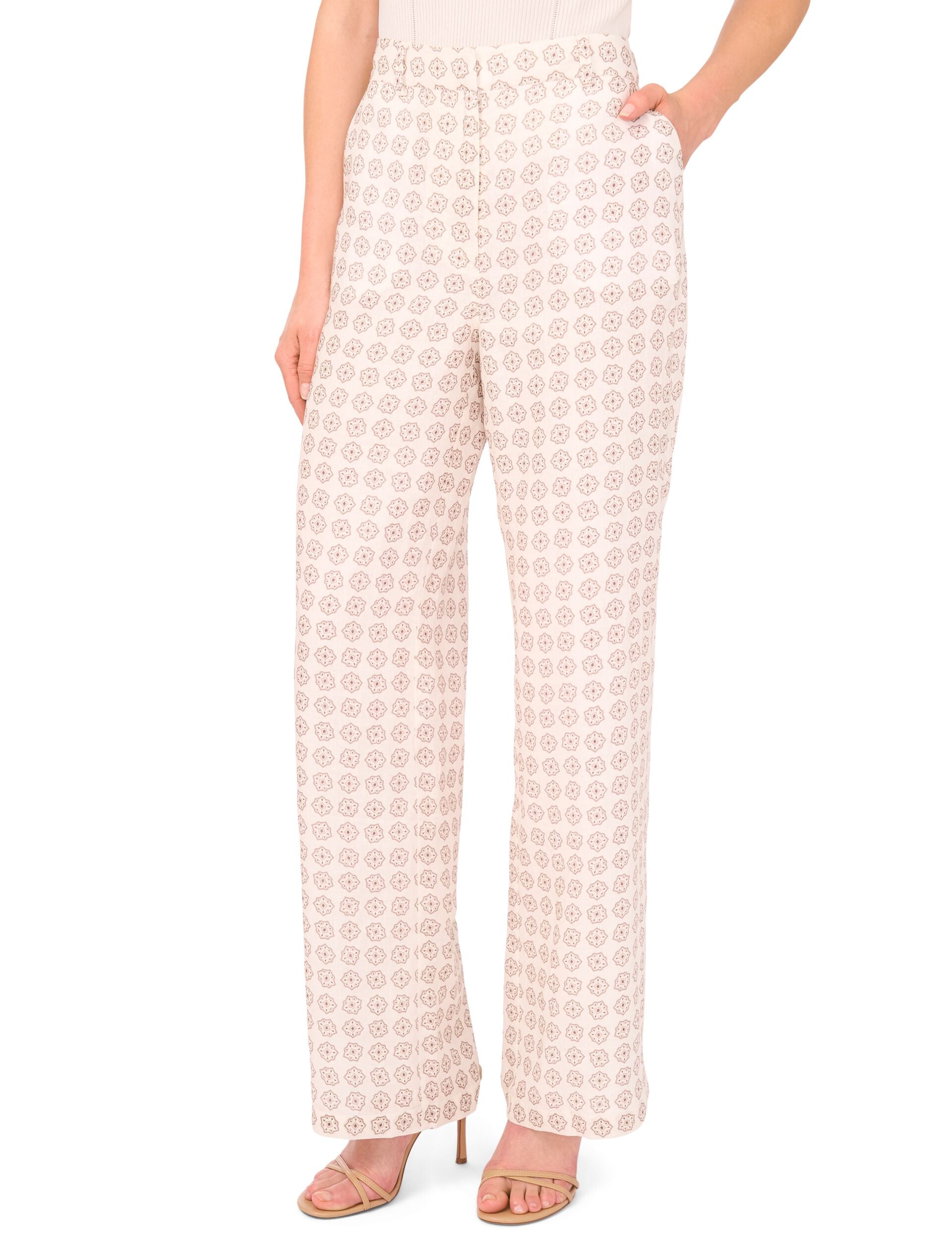 HIGH-WAISTED STRUCTURED PANT - New Ivory