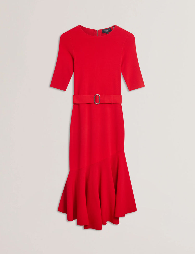 SAMALEE - Flippy Hem Knitted Midi Dress