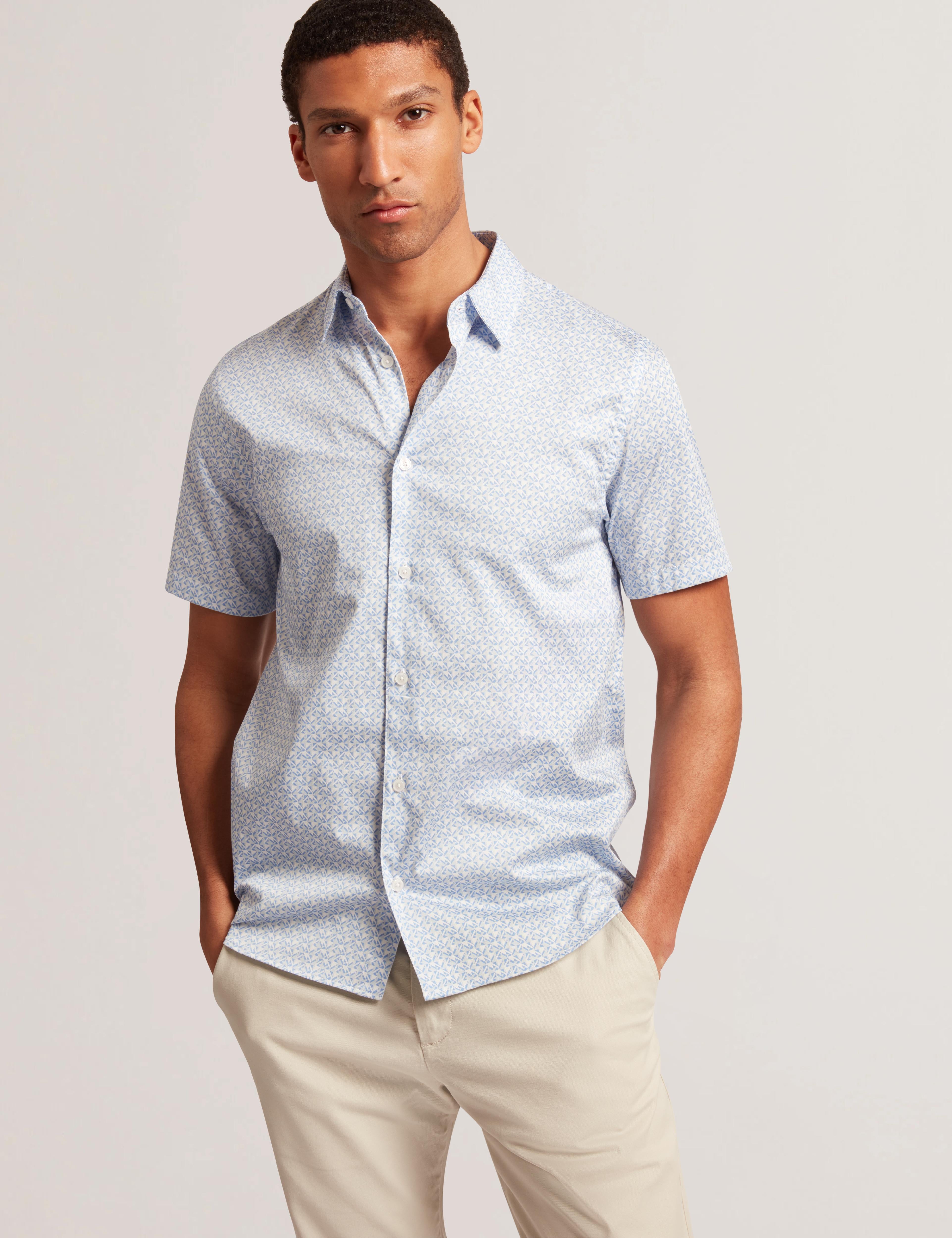 ALPHSO - SS Regular Fit Geo Shirt