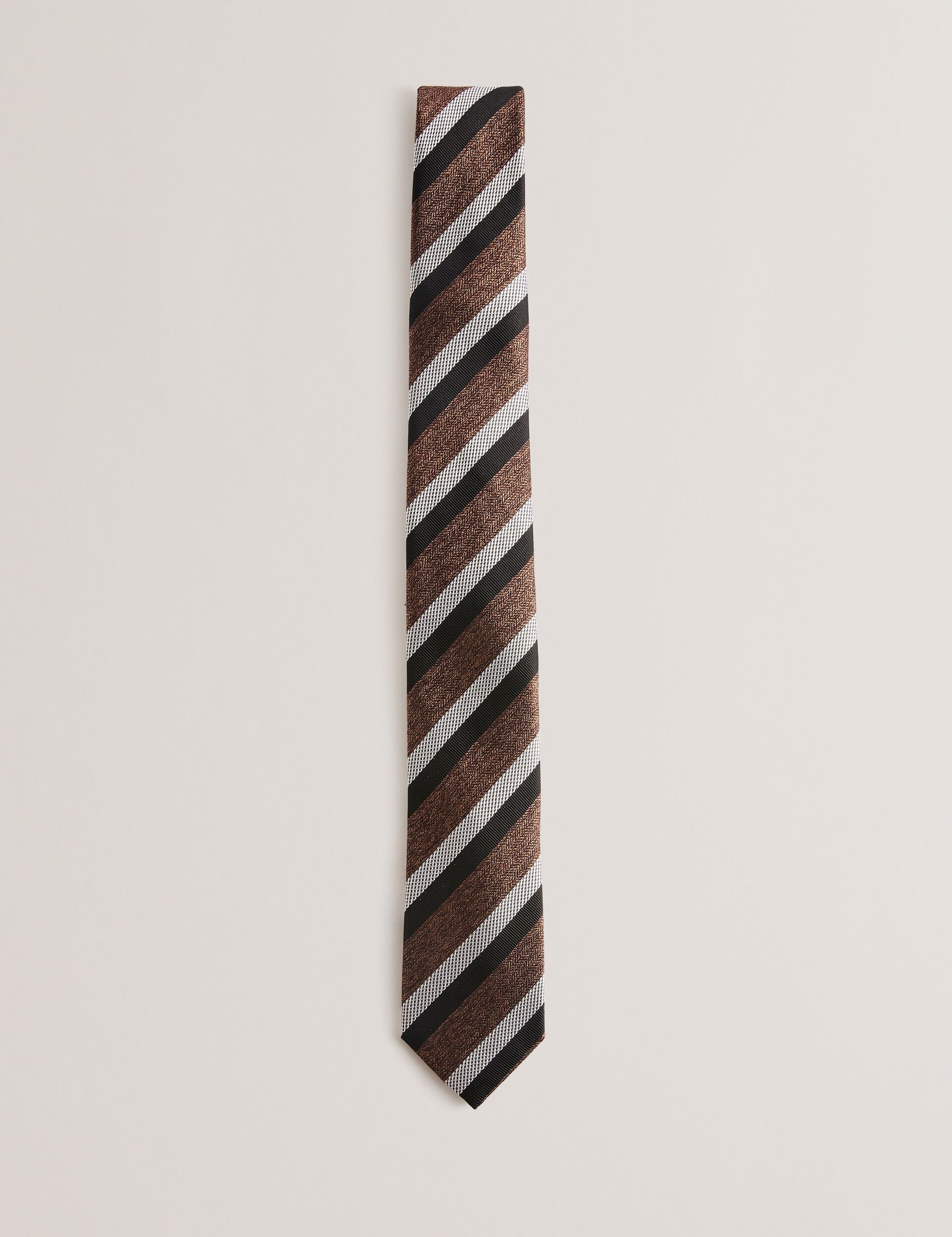WEISMUL - Textured Mixed Stripe Silk Tie
