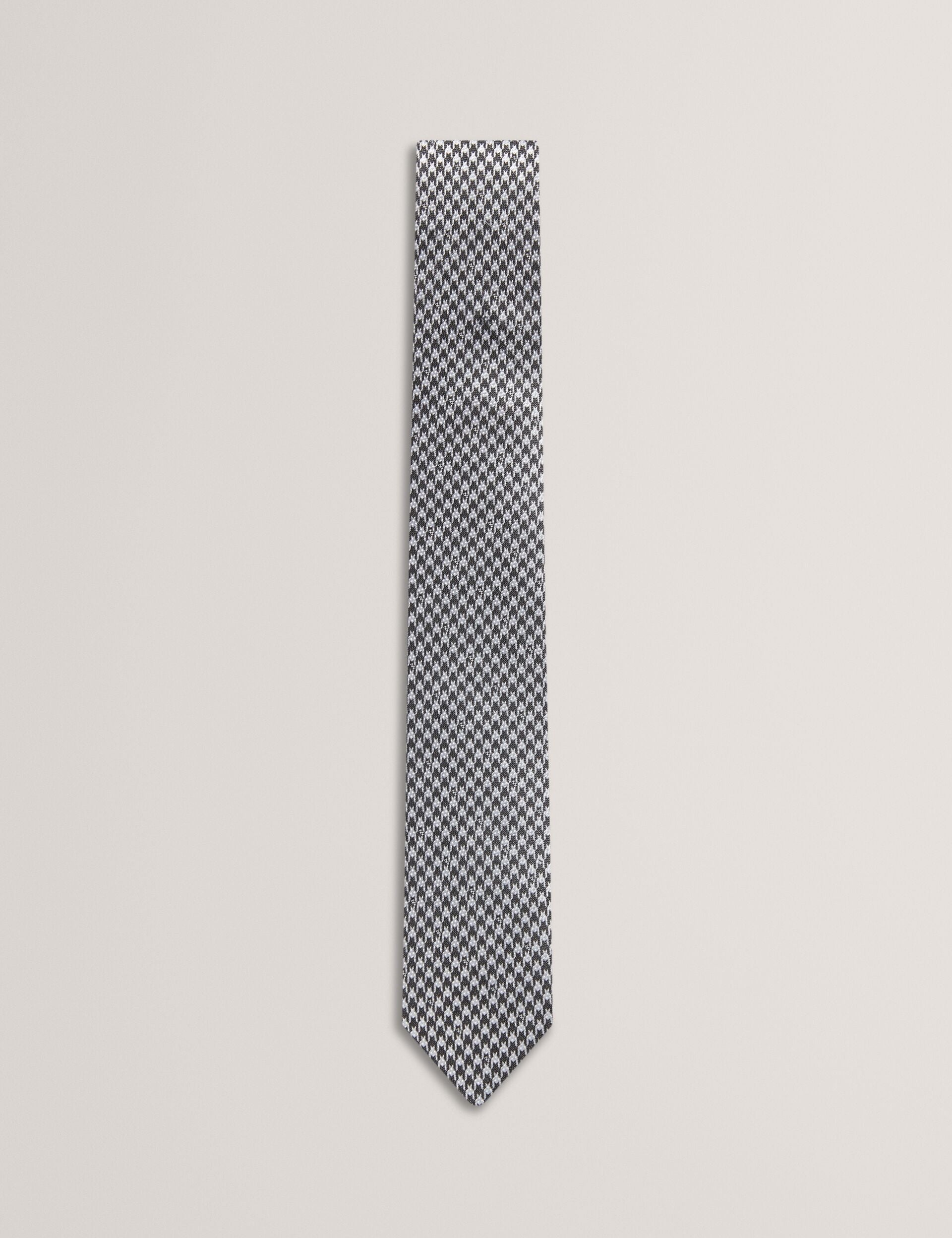 STATHIS Dogtooth Check Silk Tie