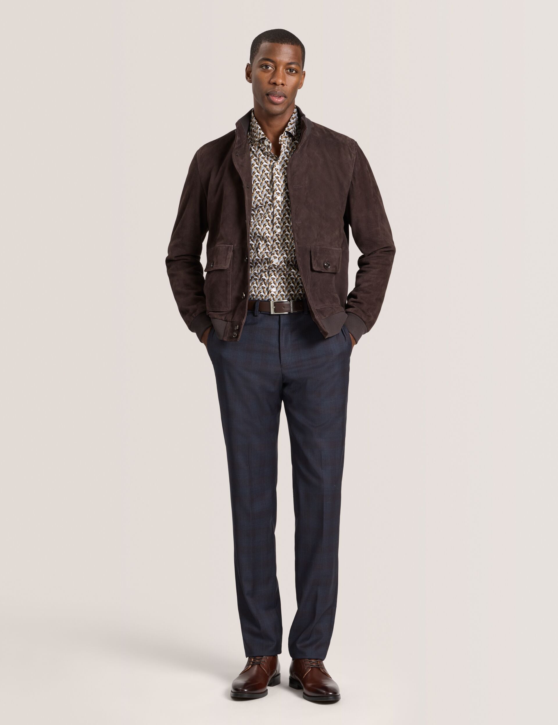 WEIR - Suede Button Front Jacket